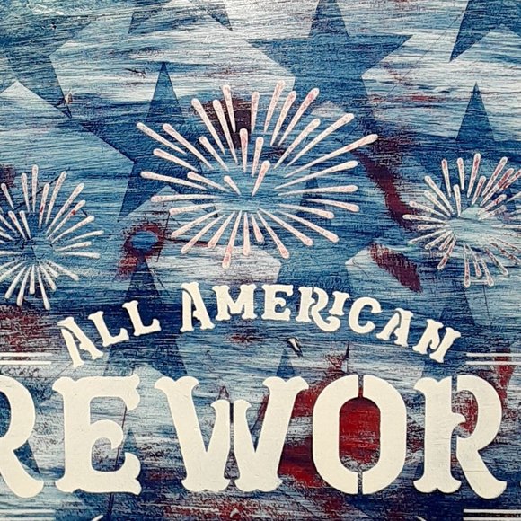 Scraps of Wood | Holiday | All American Fireworks Stand Painted Wood ...